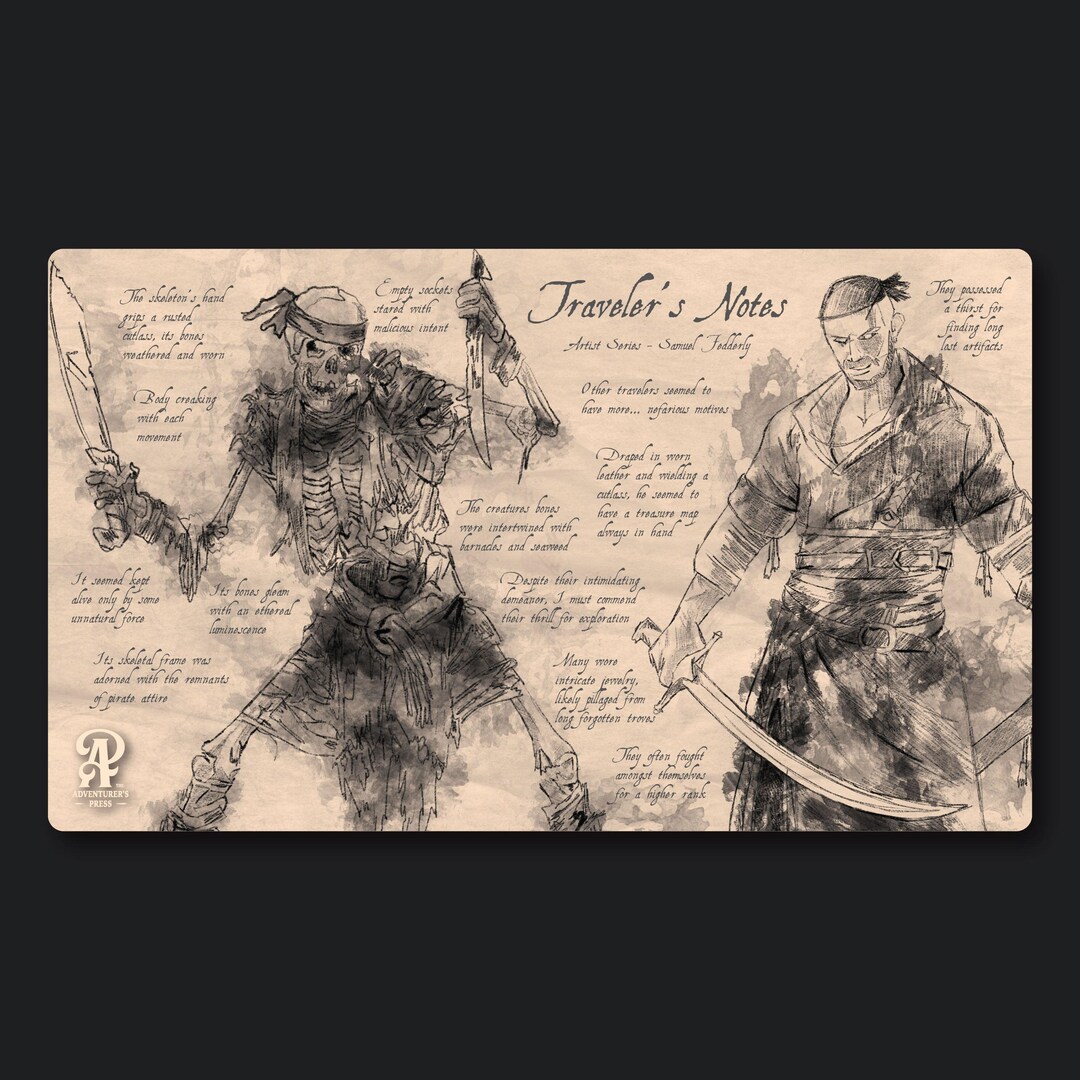 Pirate TCG Playmat, 14"x24" - Desk Pad Gaming Mat for Magic the ...