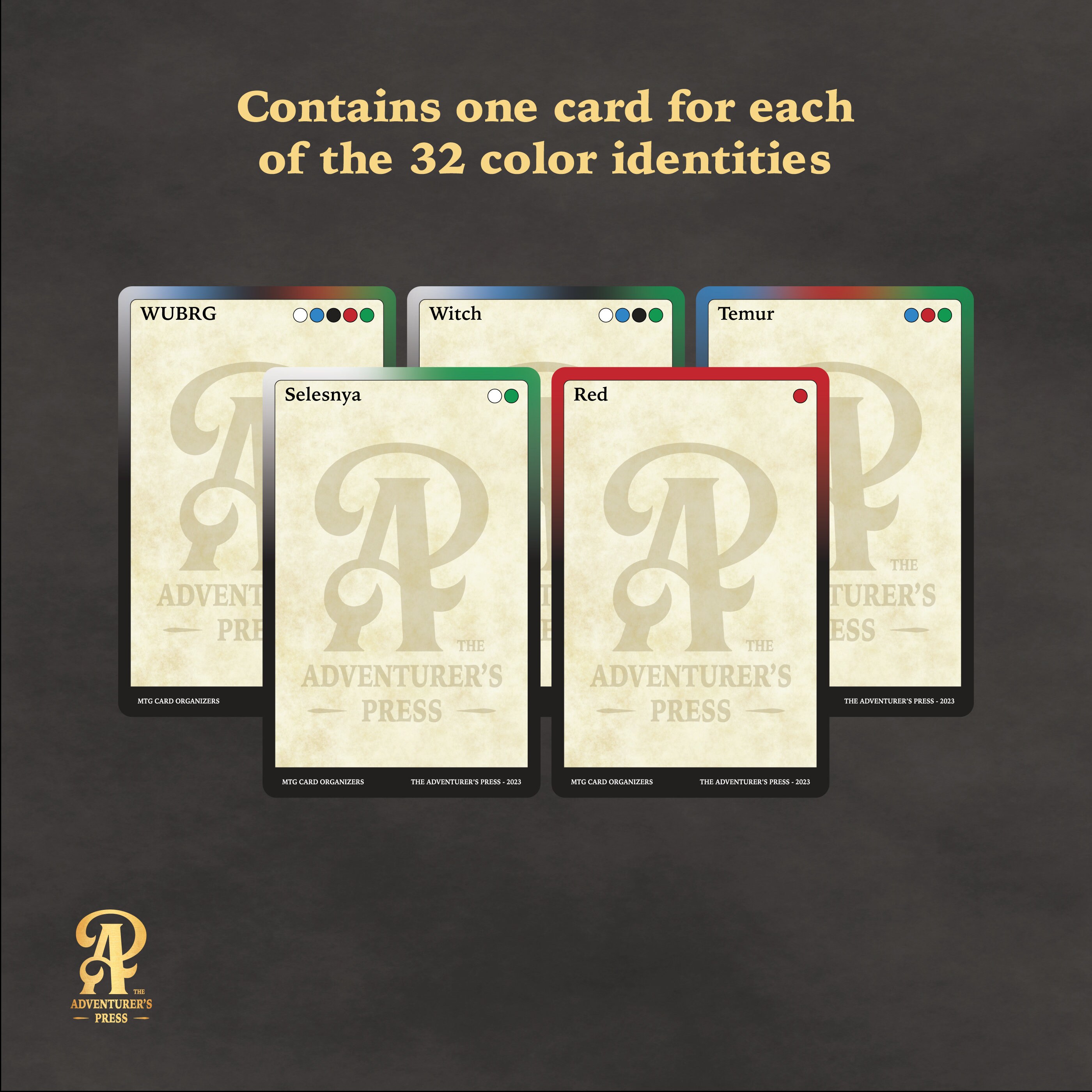 32 Color Combo Pack Magic the Gathering Organizer Cards: 32 Cards for ...