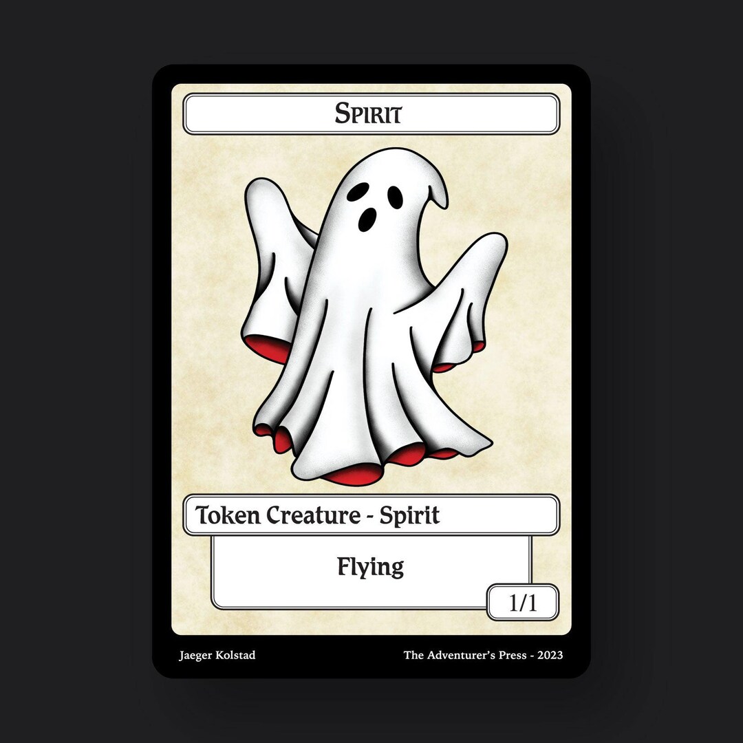 Spirit Token Pack for Magic the Gathering MTG: 4 Pack 1/1 Spirit Tokens ...