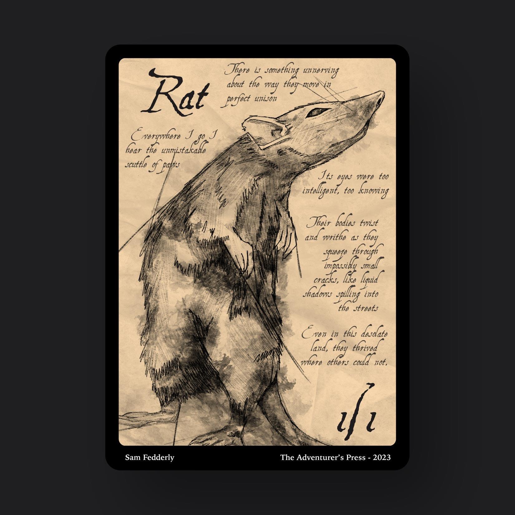 Rat Token Pack for Magic the Gathering MTG: 4 Pack 1/1 Rat Tokens - Etsy