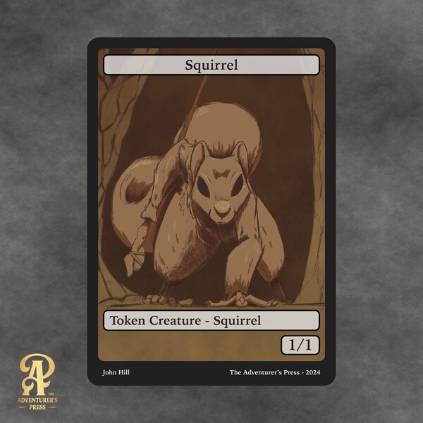 Squirrel Token - Etsy