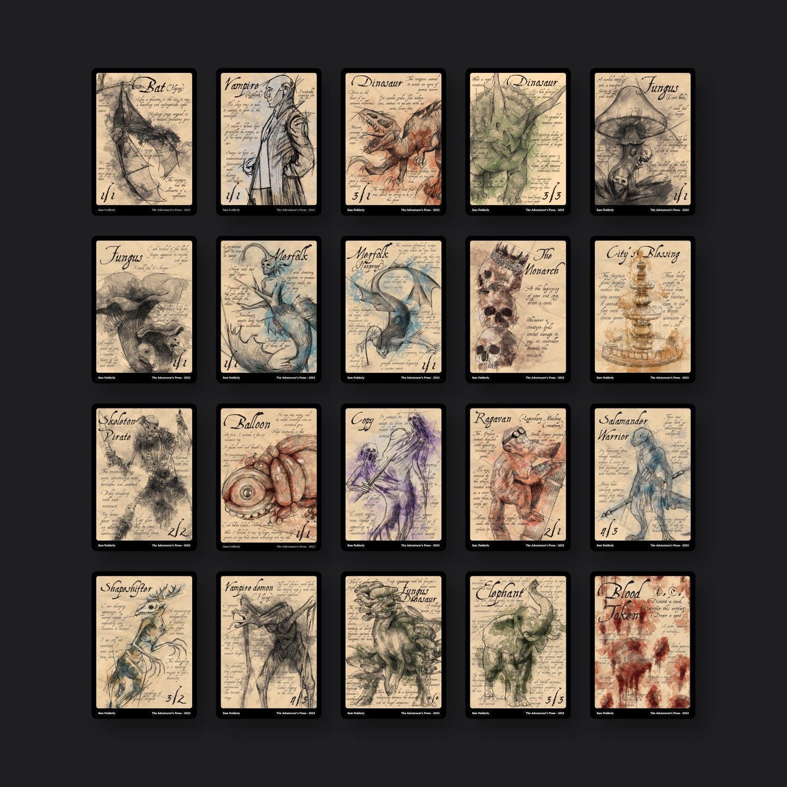MTG Token Pack: Ultimate 'traveler's Notes' Collection, 20 Tokens for ...