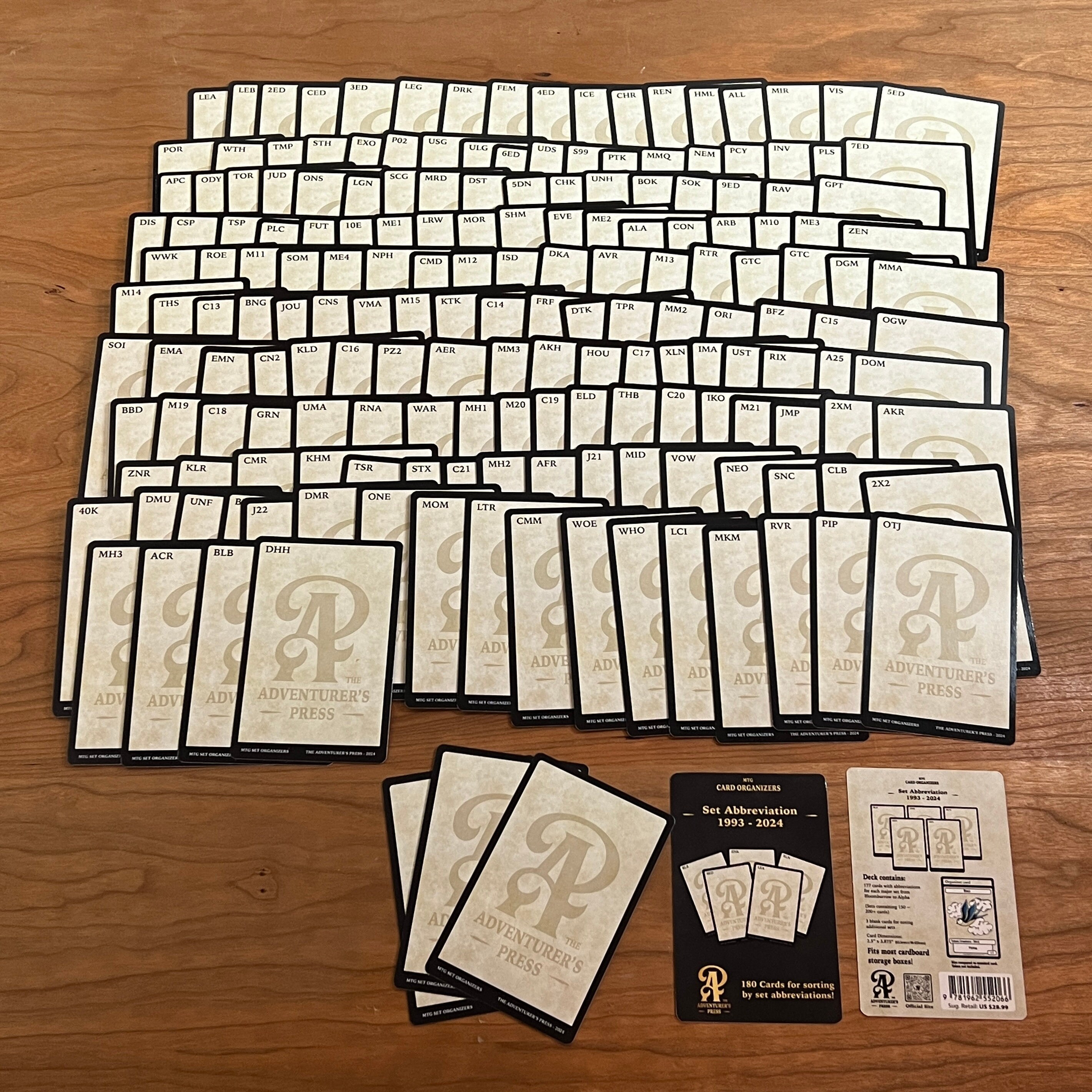 MTG Set Organizers: 180 Cards for Organizing Your Collection by Set - Etsy