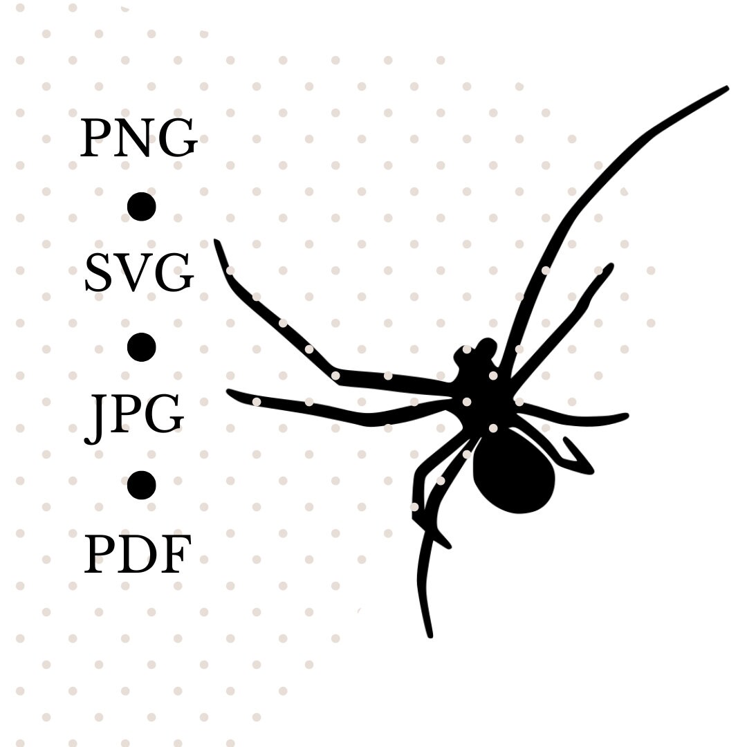 Spider PNG, Digital Spider File, Creepy Spider, Cool Spider, Spider ...