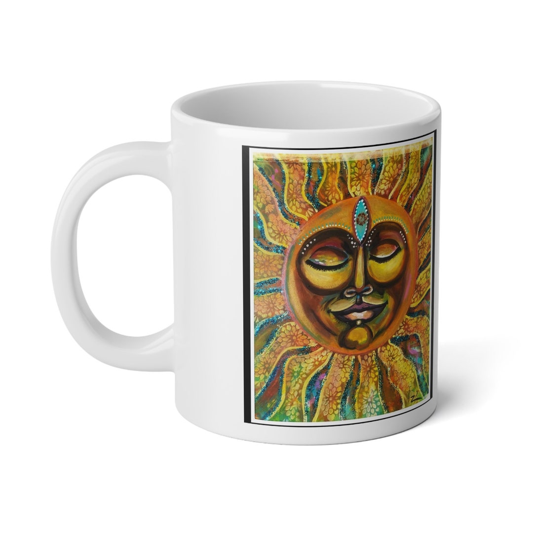 Artist Painted GIANT 20oz Shine Bright Like the Sun Mug - If You Can't ...