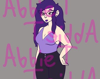 Half Body Cartoon Style Drawing - Etsy