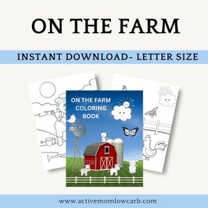 Fun on the Farm Coloring Printable - Etsy