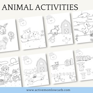 Fun on the Farm Coloring Printable - Etsy