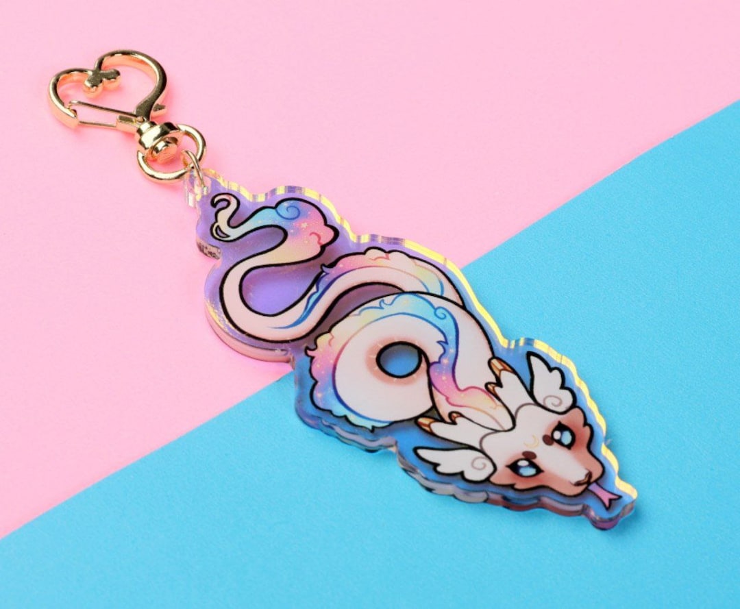 Pride Dragon Charms - Pastel Rainbow Cute Dragon Keychains Gifts - Etsy