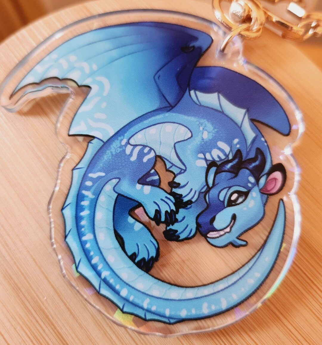 Tsunami Wings of Fire Double Sided Acrylic Charm - Etsy