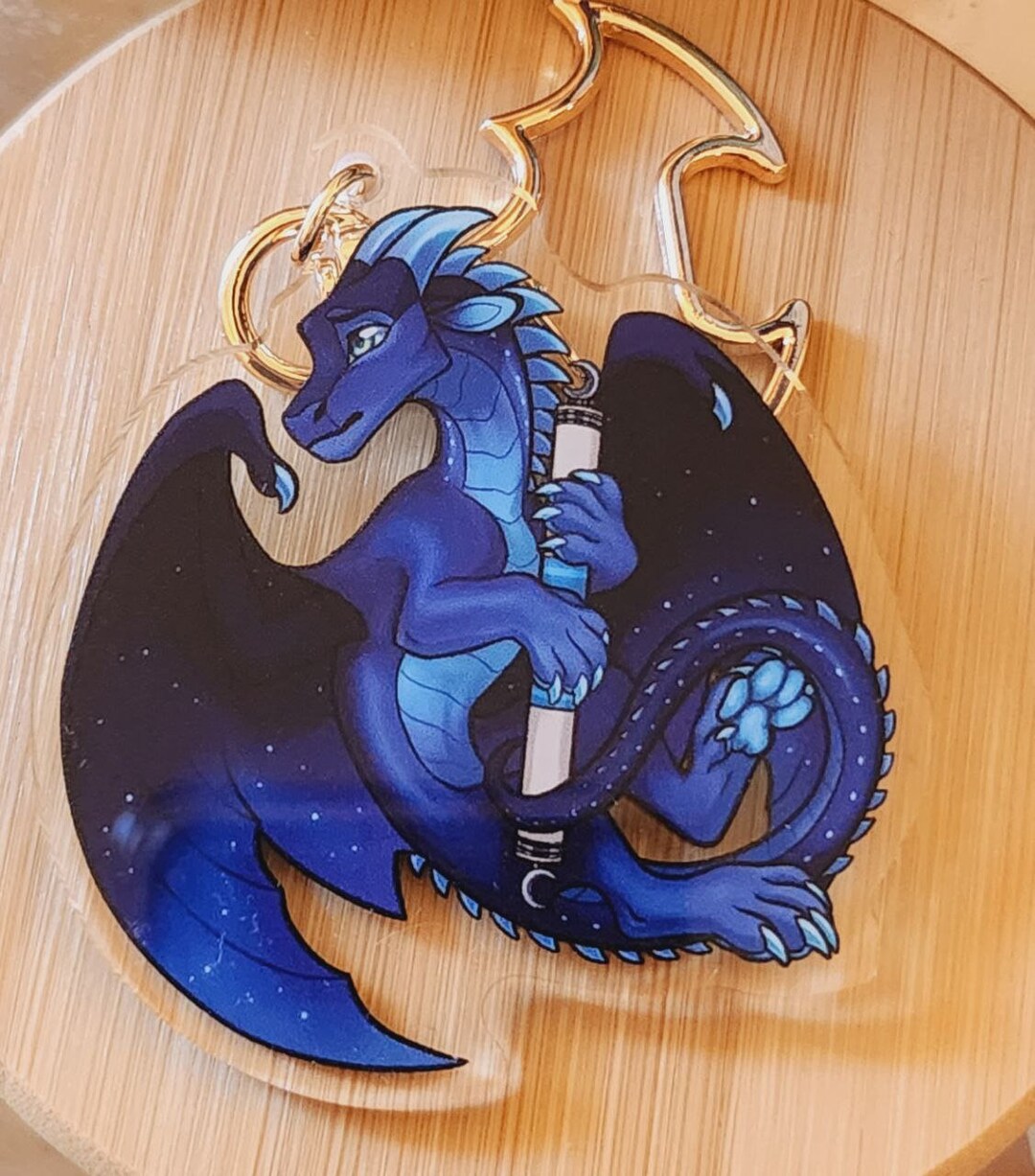 Starflight Wings of Fire Wof Double Sided Acrylic Charm Keychain Dragon ...