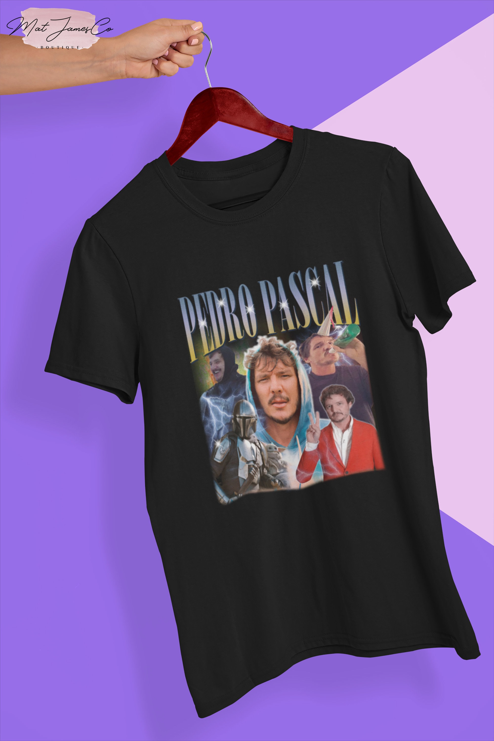 PEDRO PASCAL Shirt Actor Pedro Pascal Shirt Retro 90s Javier - Etsy