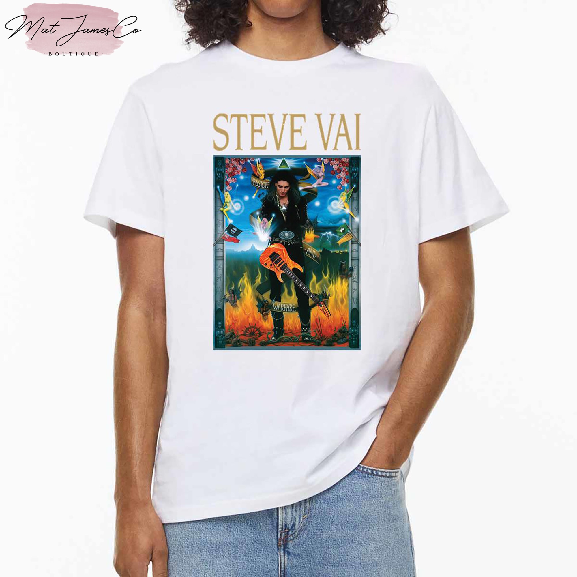 Passion and Warfare Steve Vai Unisex Tshirt, Steve Vai Classic Shirt ...