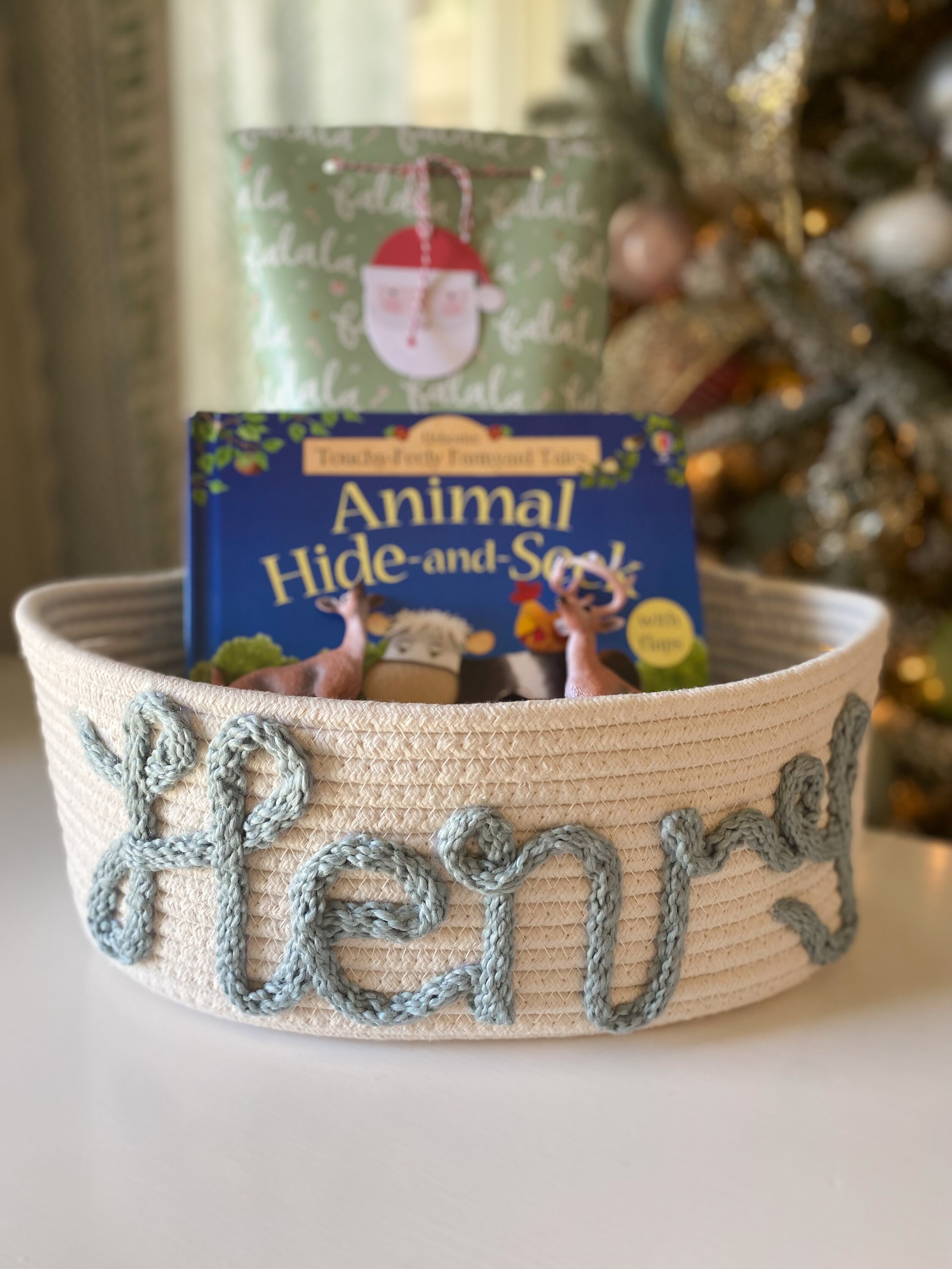 Personalized Rope Basket, Baby Shower Gift Basket, Storage Basket, Baby ...