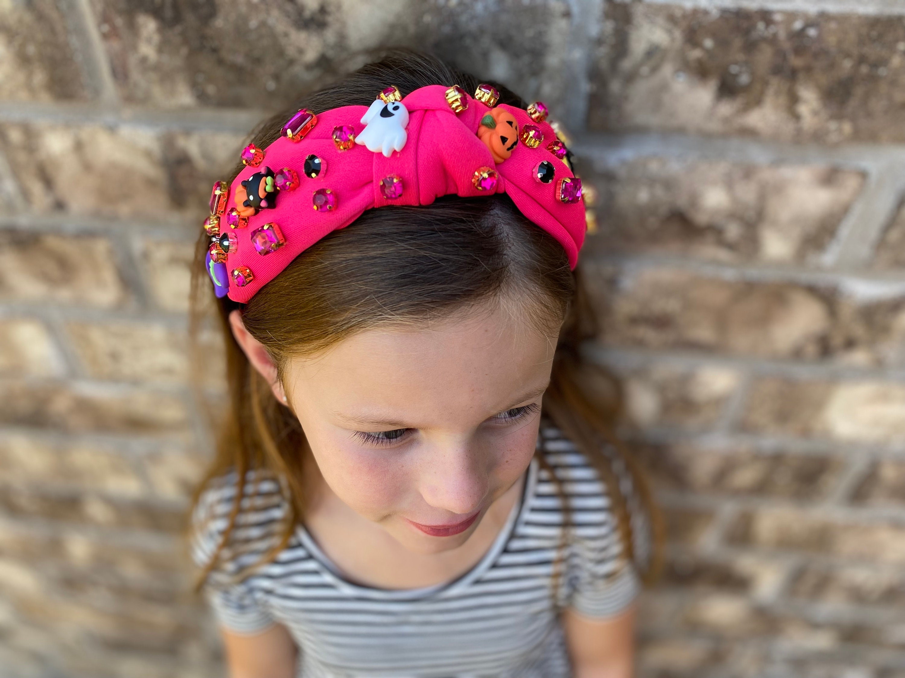 Halloween Knotted Headband Halloween Headbands Jeweled Knotted Headband ...