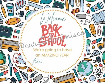 First Day of School Gift Tag Printable Back to School Gift Tag ...