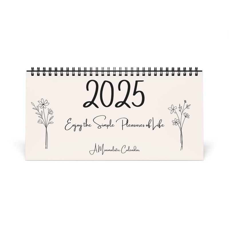 2025 Spiral Desk Calendar - Etsy