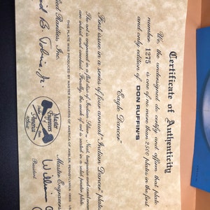 Don Ruffin's Eagle Dancer Pewter Plate, Numbered - Etsy