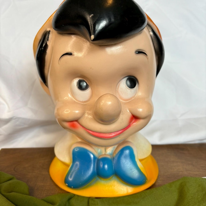Vintage Pinocchio Bank - Etsy