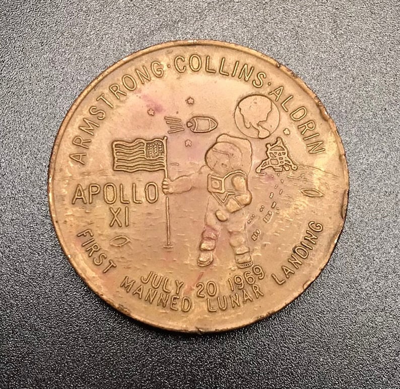 Apollo 11 Commemorative Medal - Etsy