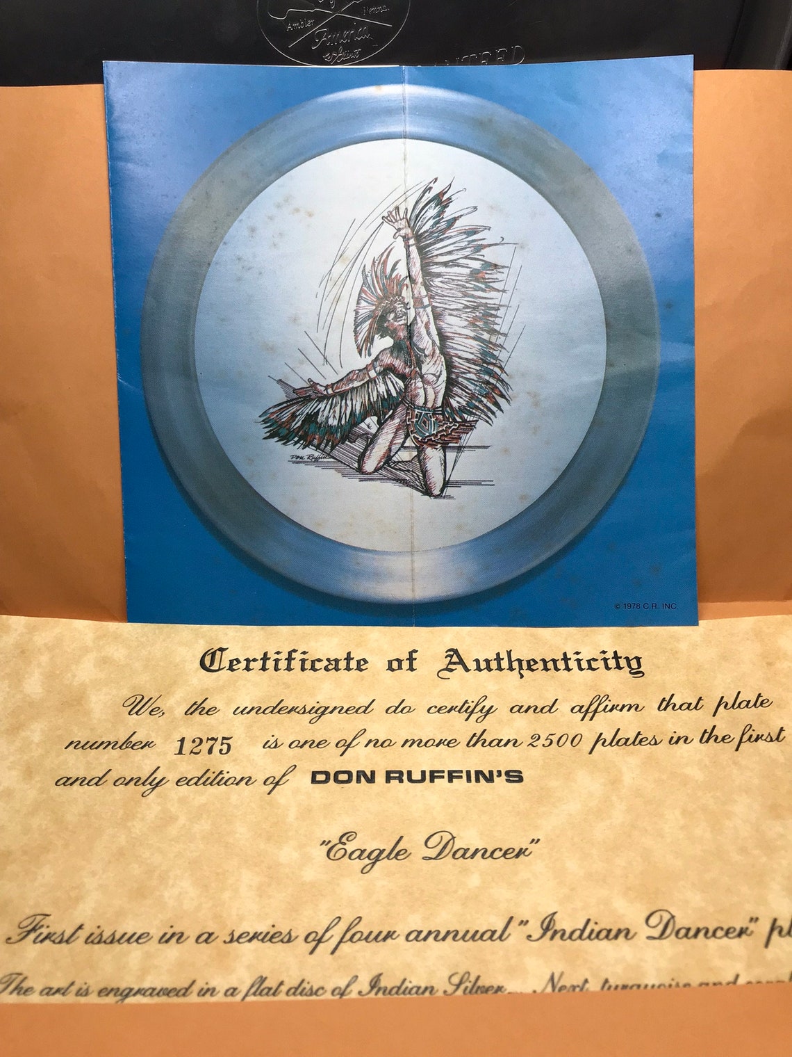 Don Ruffin's Eagle Dancer Pewter Plate, Numbered - Etsy