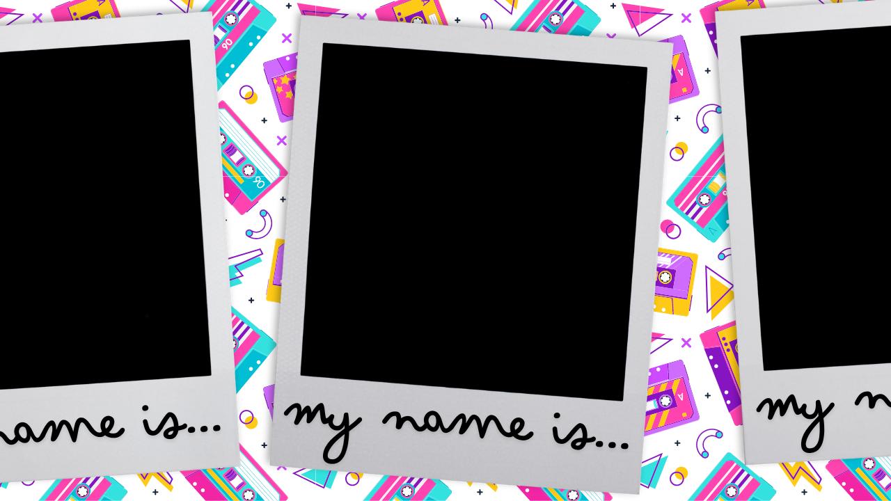 Zoom / Teams Background Design Retro Polaroid Frame - Etsy