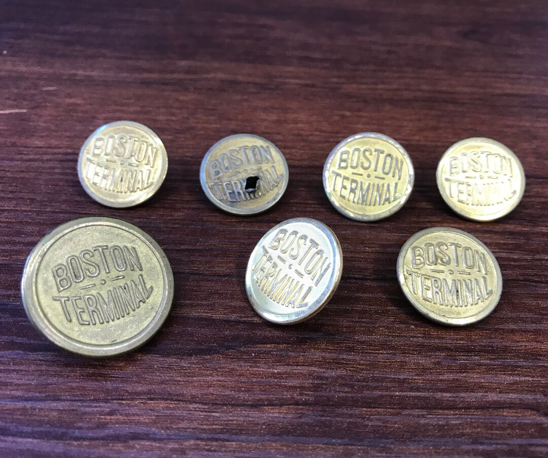 Vintage Train Uniform Buttons - Etsy