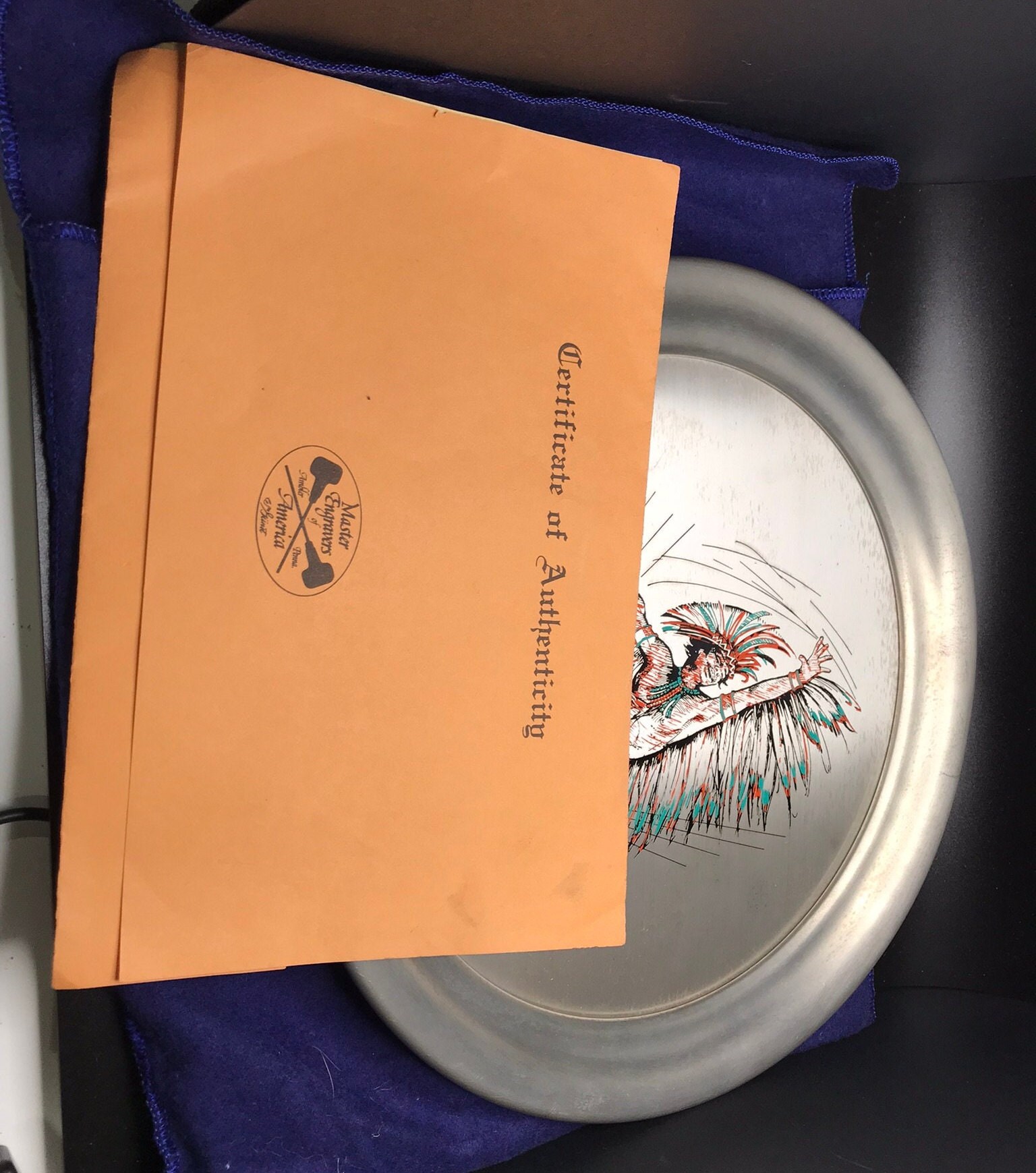 Don Ruffin's Eagle Dancer Pewter Plate, Numbered - Etsy