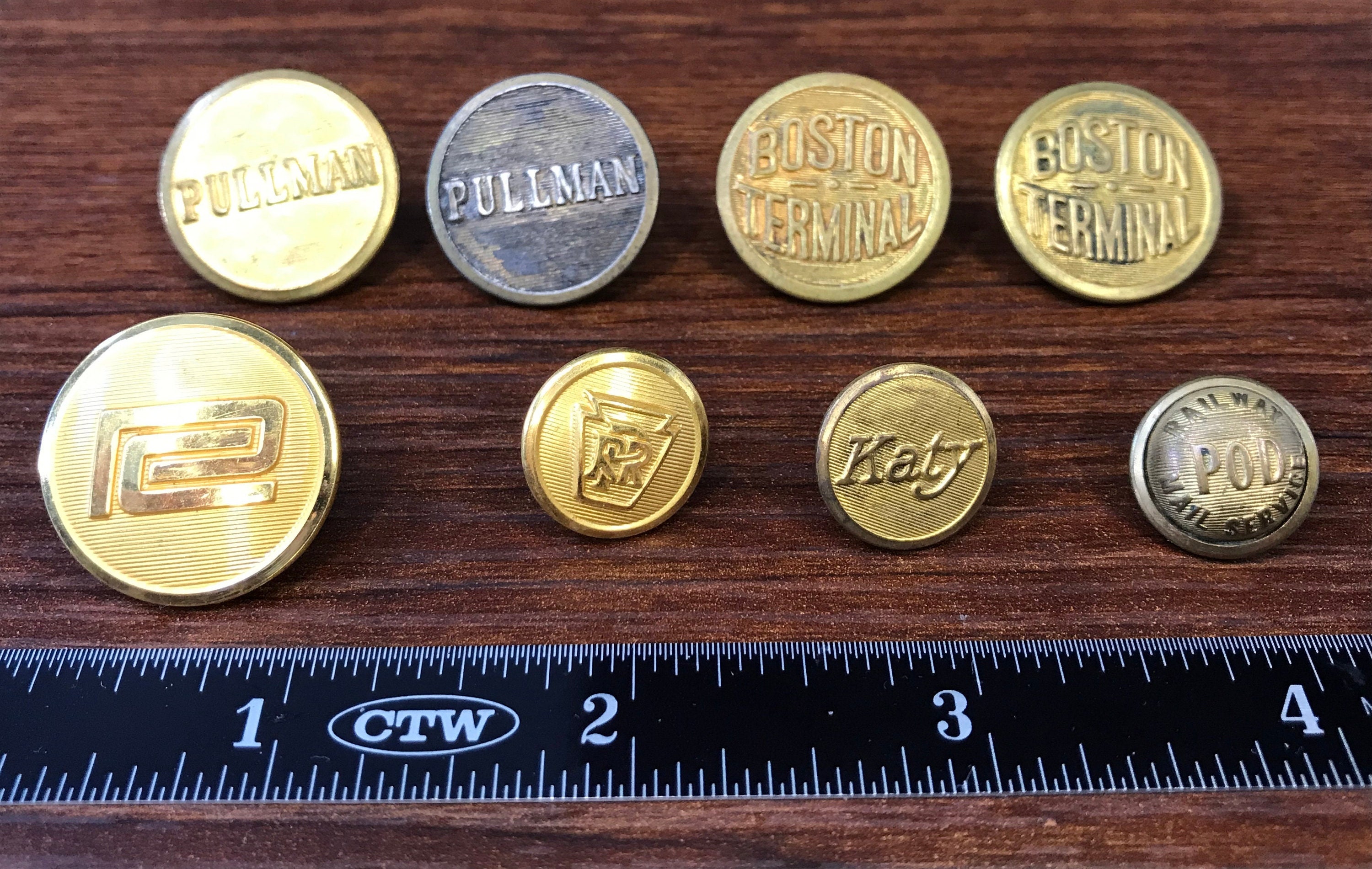 Vintage Train Uniform Buttons - Etsy