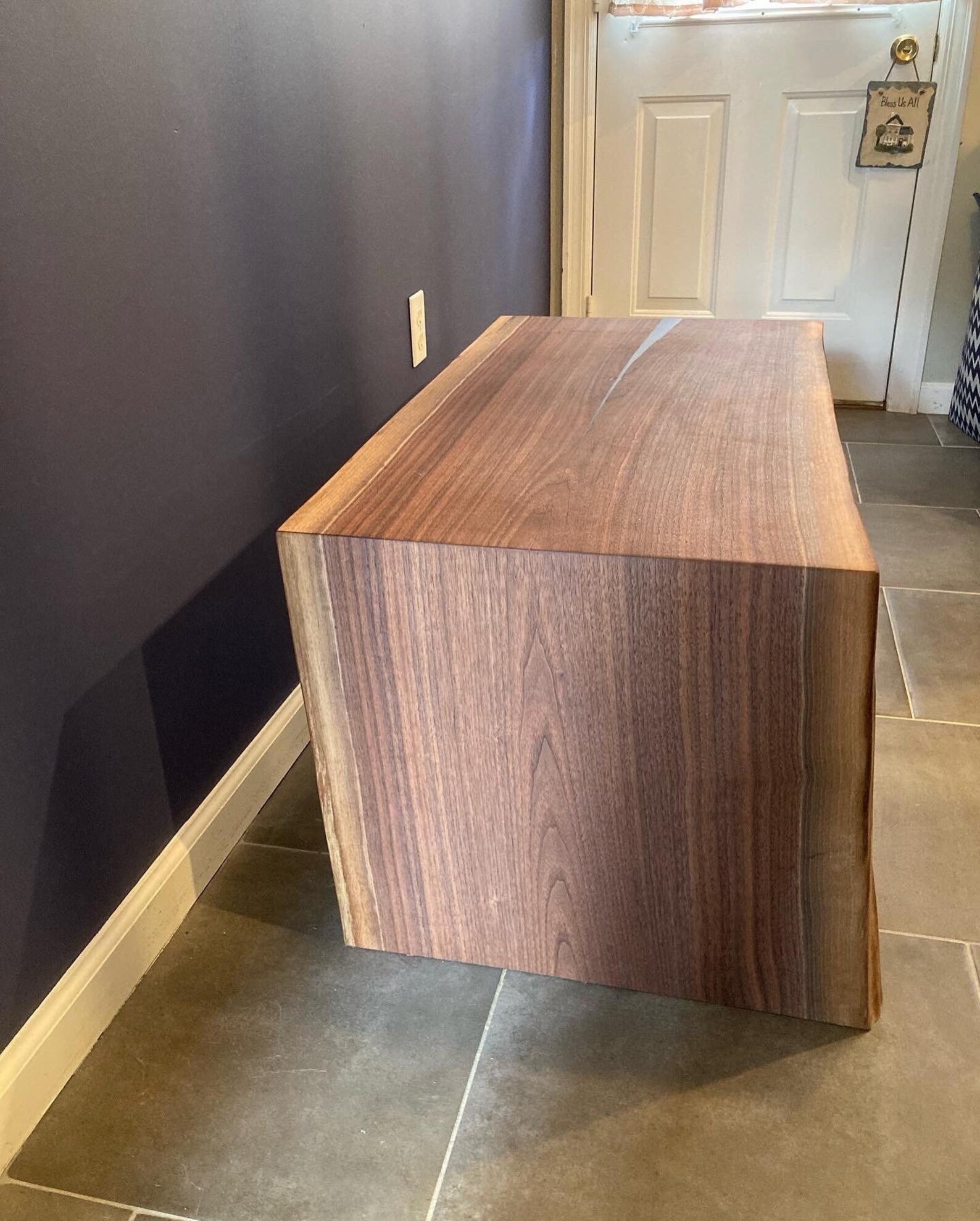 Walnut Waterfall Coffee Table - Etsy