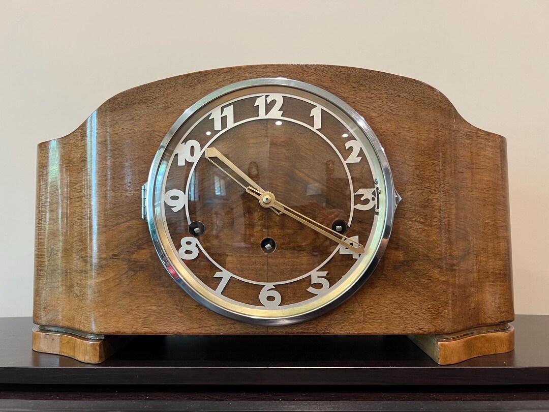 Art Deco German Mantel Clock | Dual Chime Westminster & Whittington ...