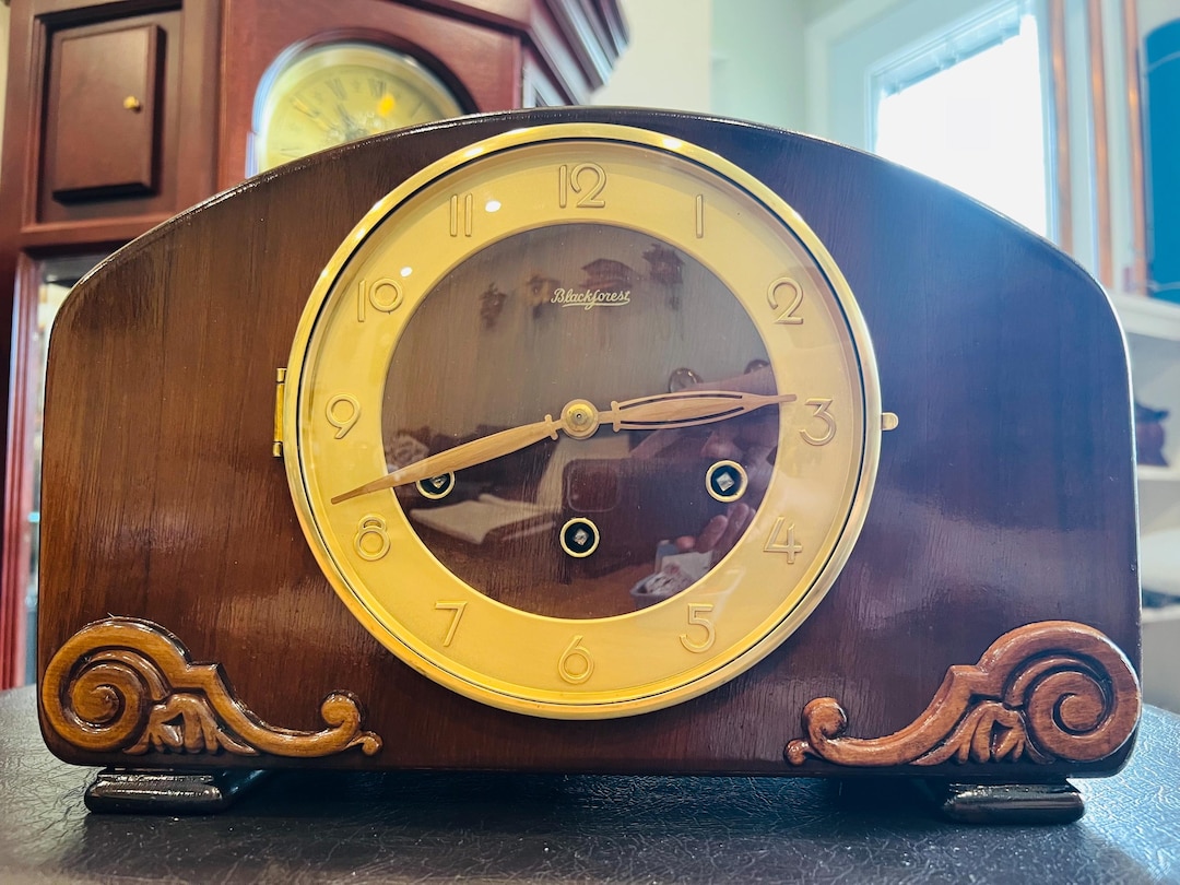 Vintage Blackforest Mantel Clock – Mauthe German Movement – Westminster ...