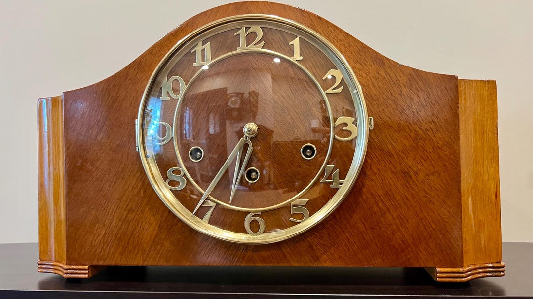 Vintage 1956 Mauthe Mantel Clock – Westminster Chimes – W500 Movement ...