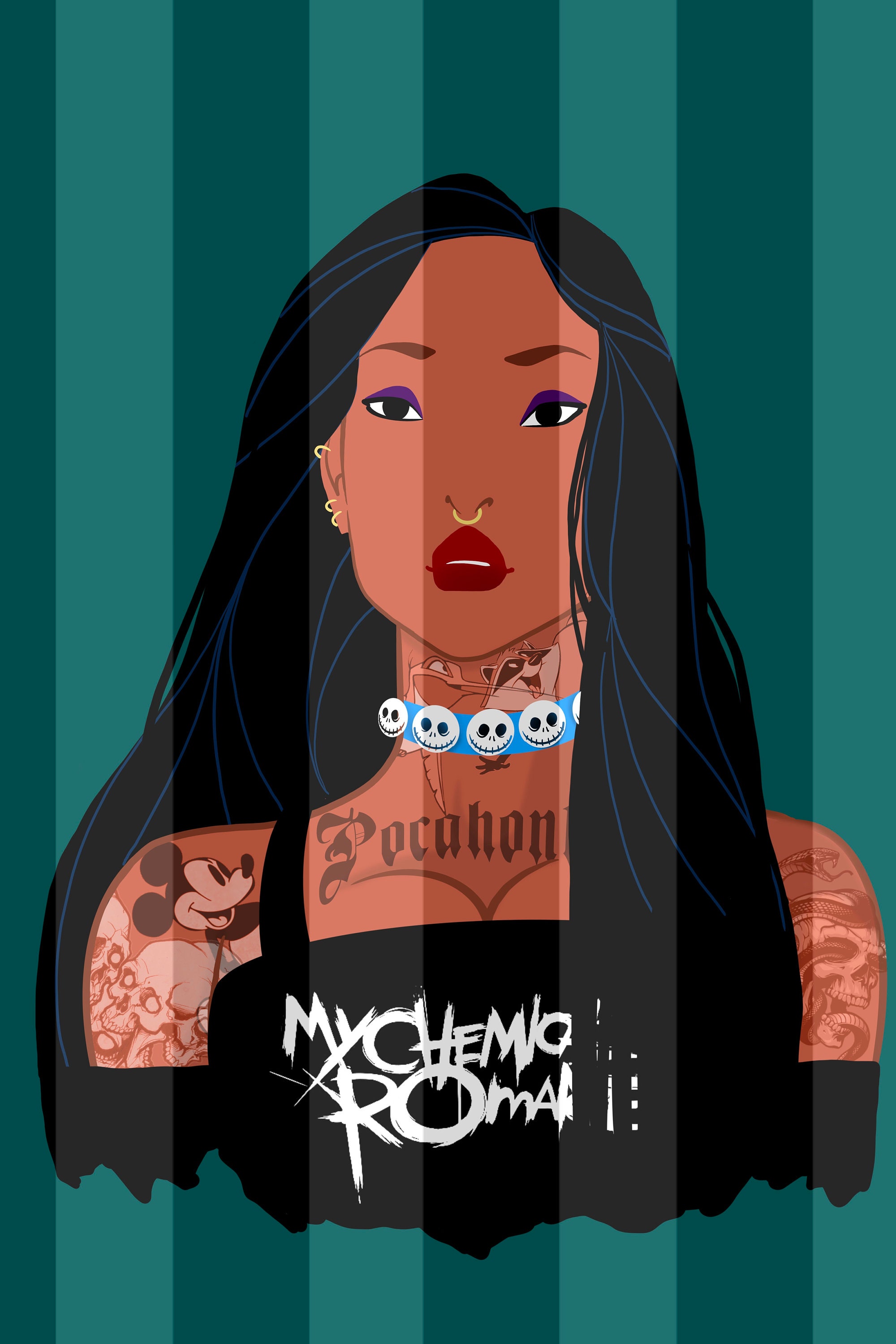 Punk Disney Princess Pocahontas