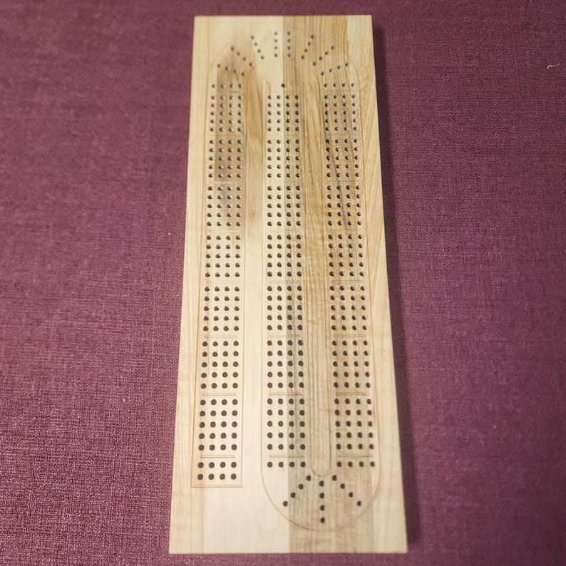 Wooden Cribbage Board Game - Etsy