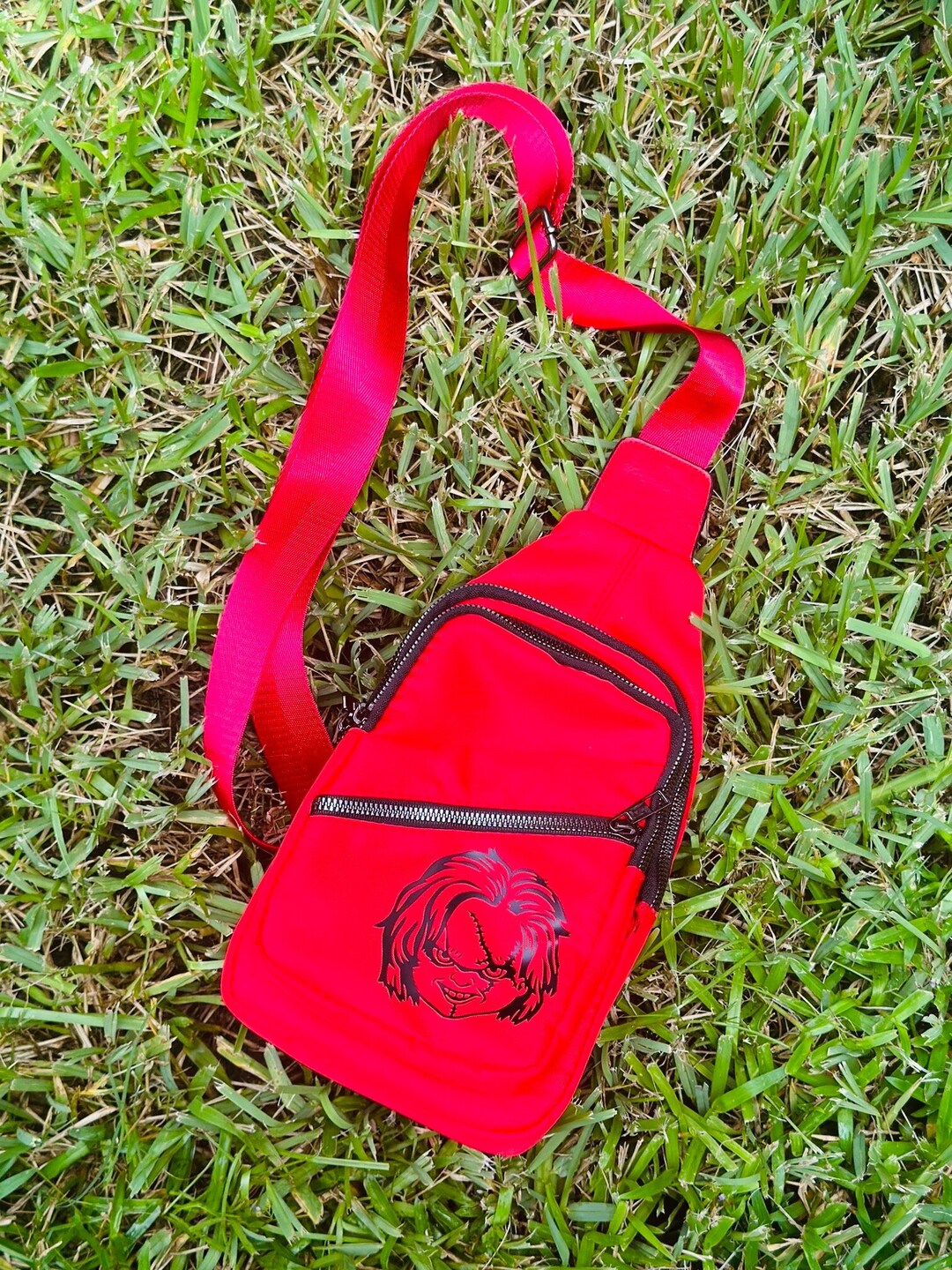Red Crossover Nylon Bag Chucky - Etsy