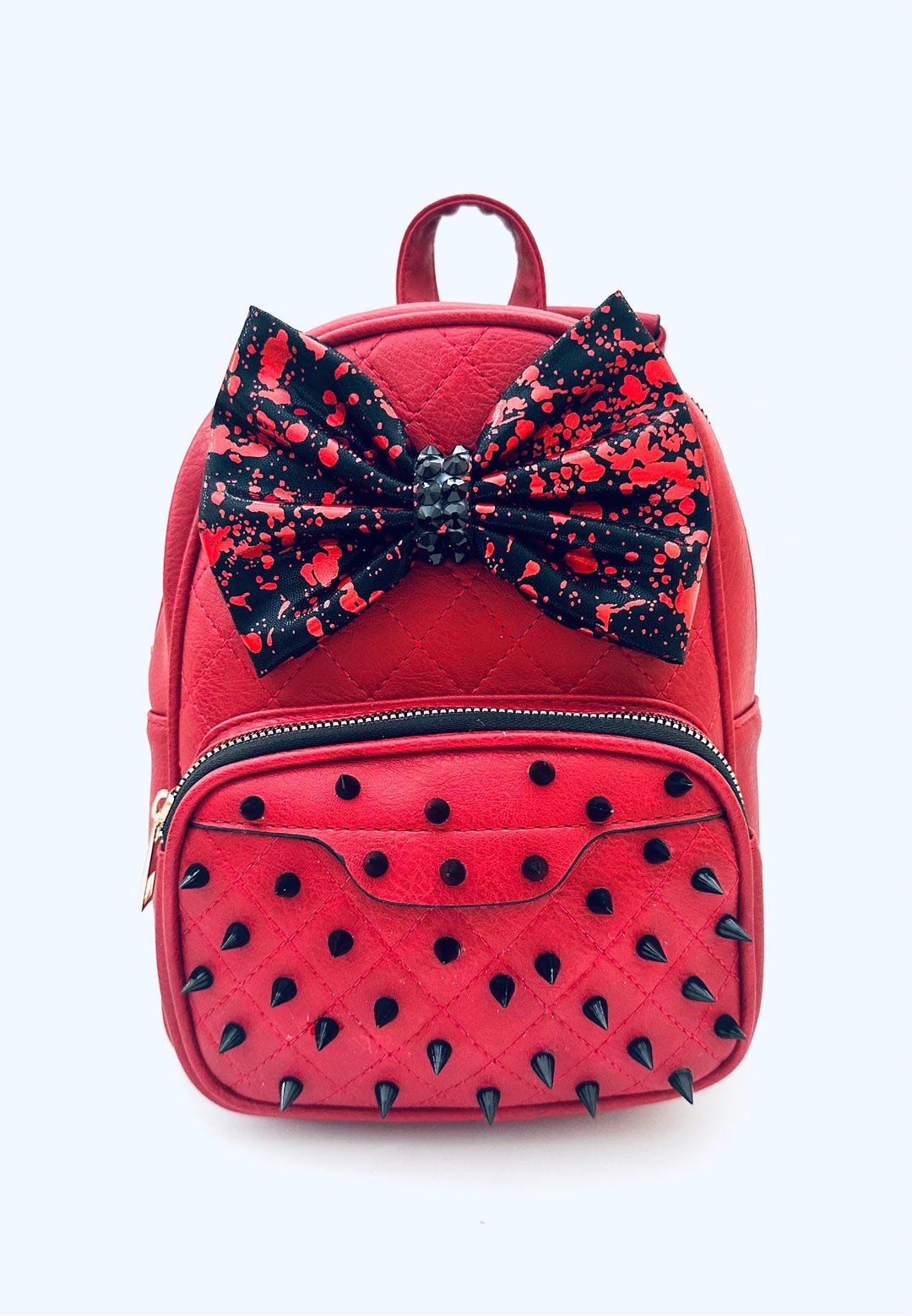 Red Backpack With Blood Splatter Blood Bow - Etsy