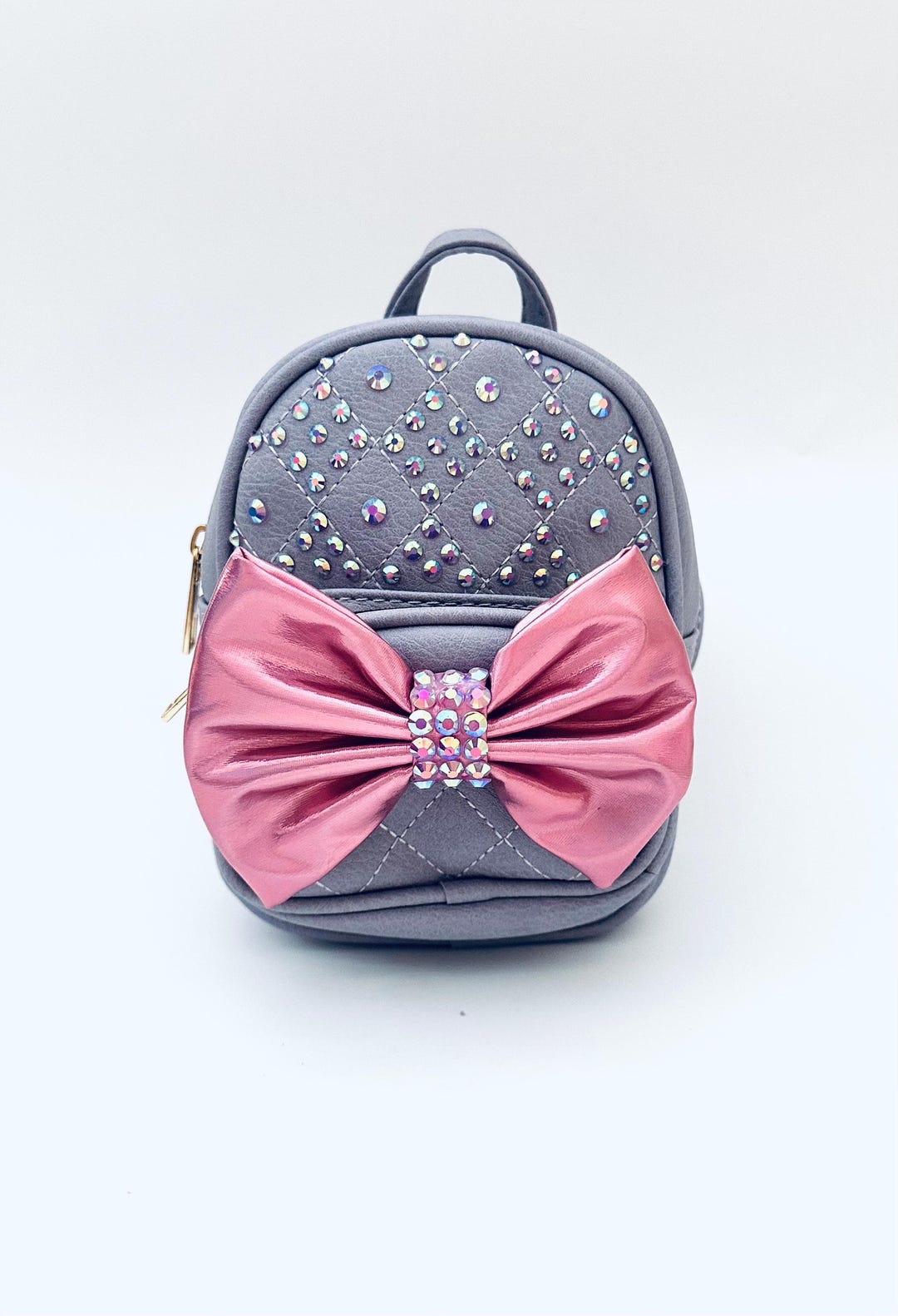 Mini Backpack Pastel Purple With Iridescent Pink Bow - Etsy