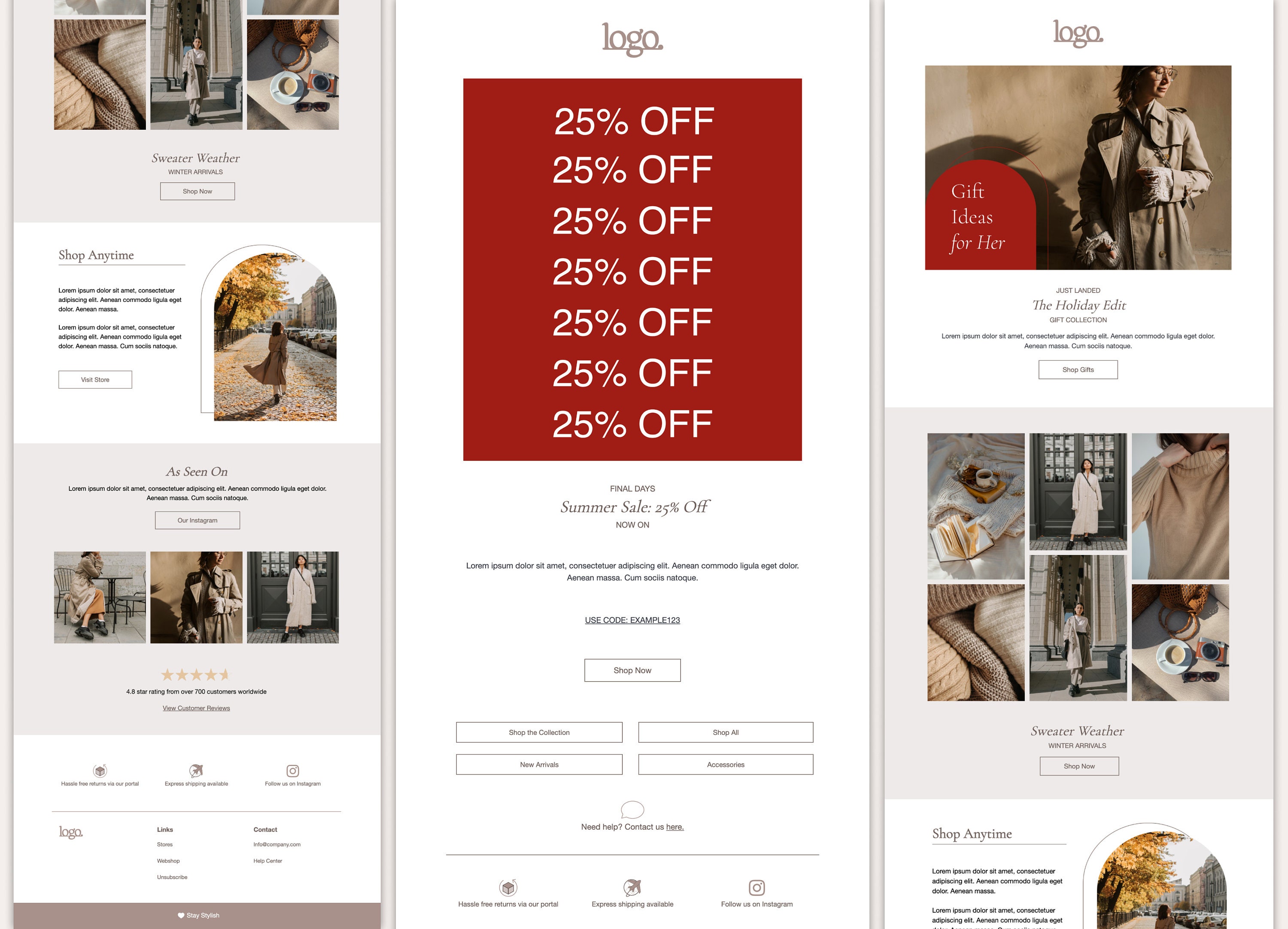 SALE! 5 Responsive Edms, HTML Email Templates, 2023 Email Newsletter ...