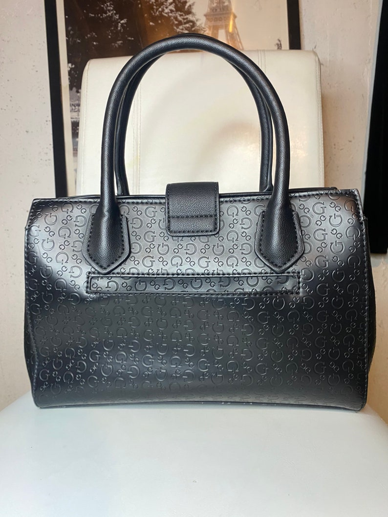 Vintage | GUESS Purse| Black Leather| - Etsy