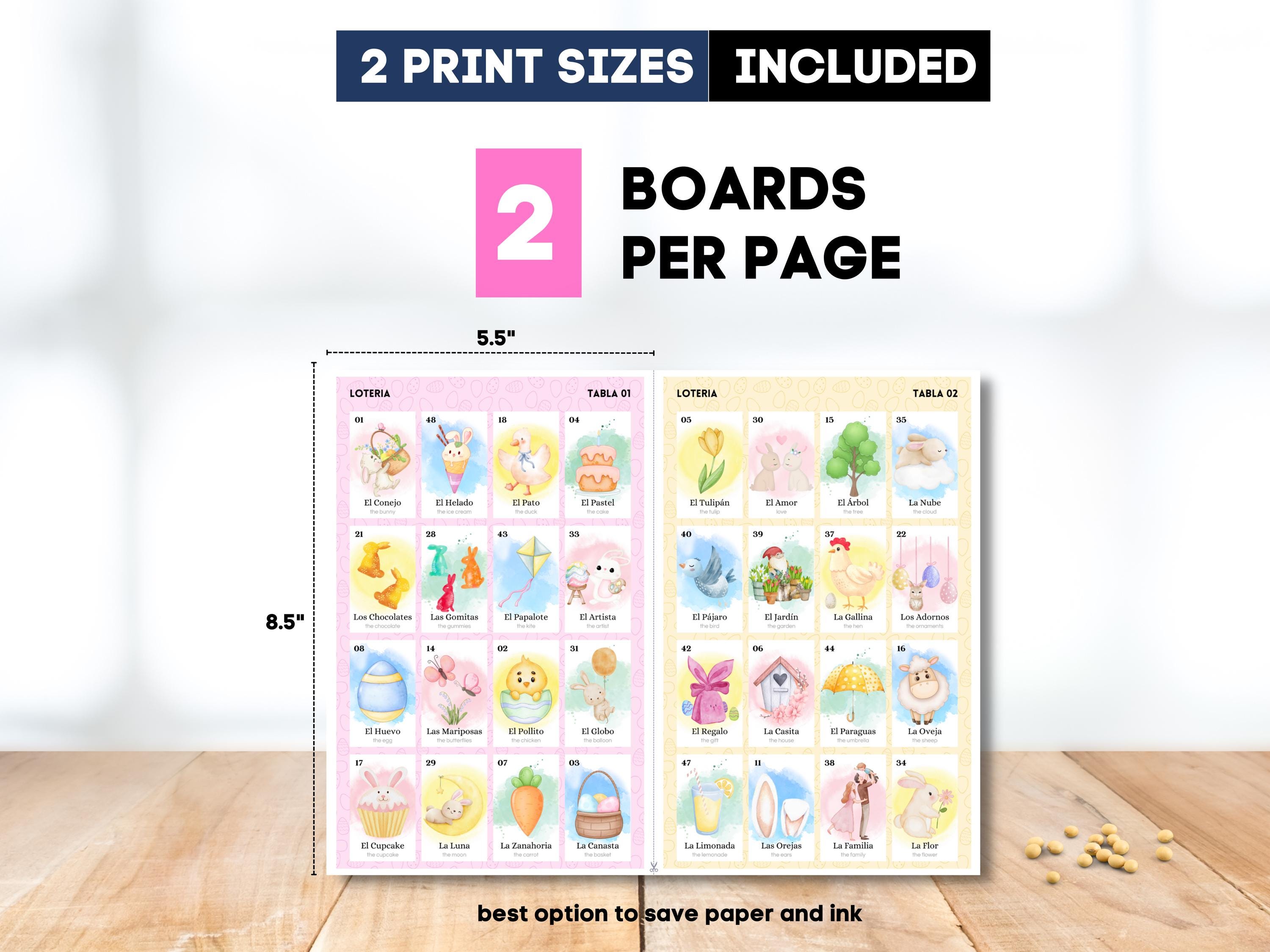 Easter Bunny Loteria Game, Bilingual Spring Easter Bingo for Kids ...