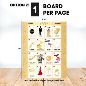 Loteria Año Nuevo 2025, New Year Loteria, 40 Boards, New Year's Eve ...