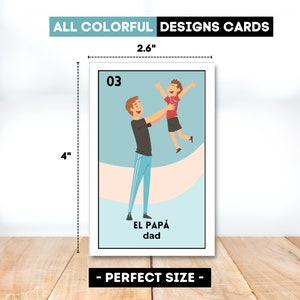 Father's Day Loteria, Loteria Del Día Del Padre, Gift for Dad, Father's ...