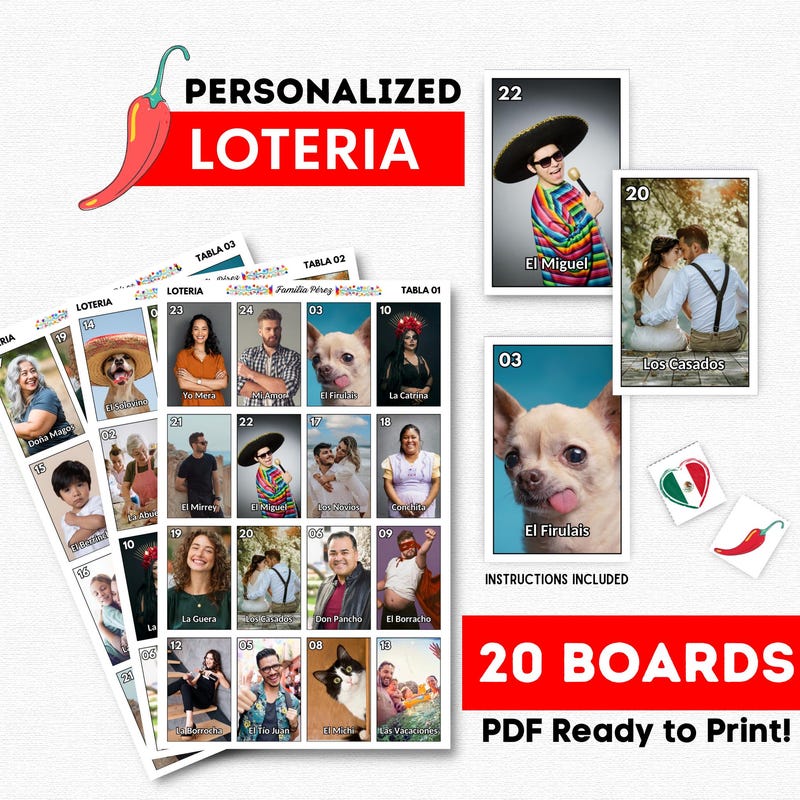 Custom Loteria - Etsy