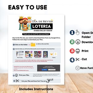 Dia De Reyes Loteria, the Three Kings Bingo Set, 60 Boards, Christmas ...