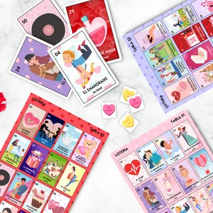 Valentine's Day Loteria, Saint Valentine Bingo, 40 Boards, Love Bingo ...