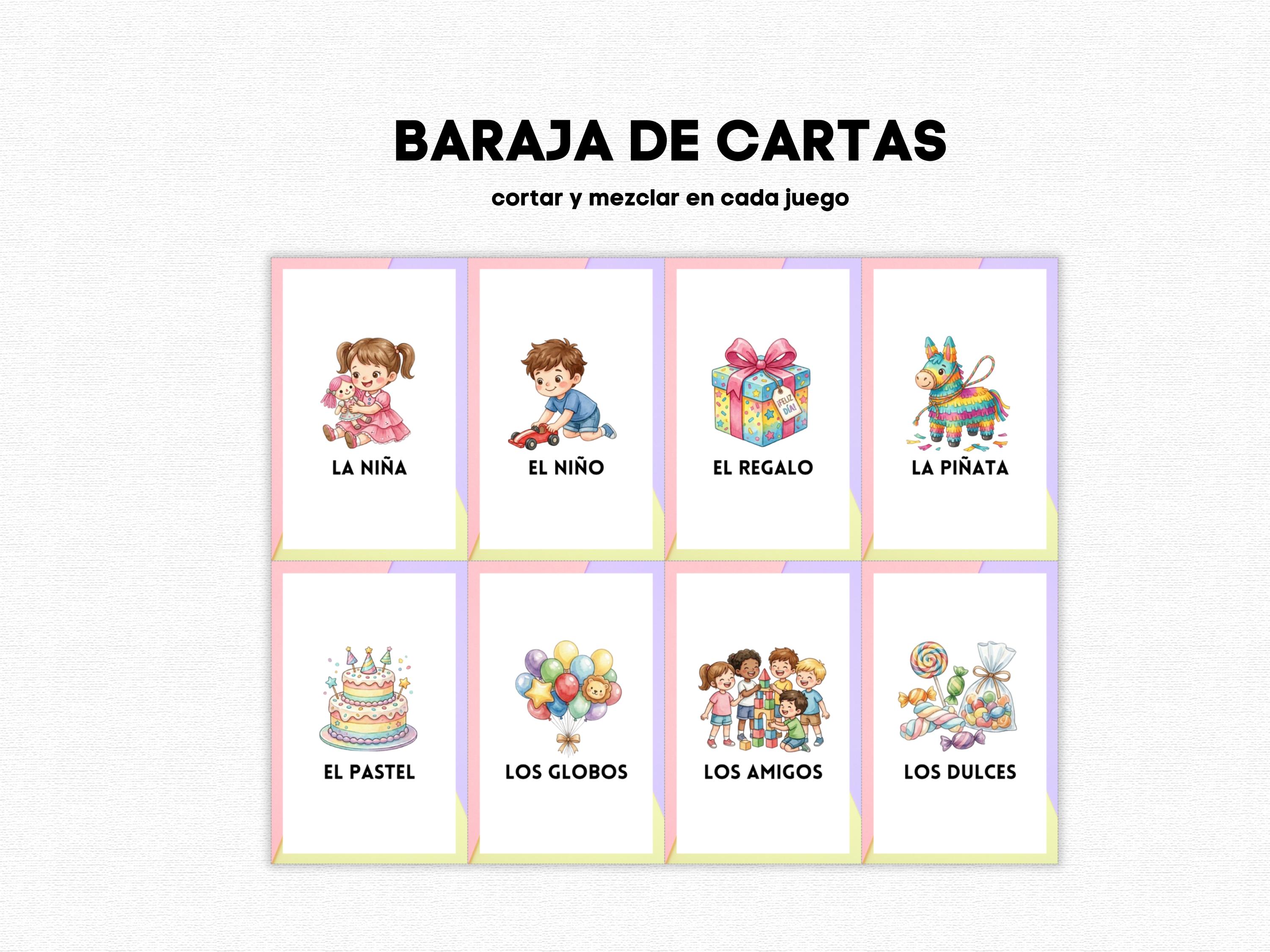 Lotería Día Del Niño • 30 Tablas Imprimibles • Bingo De Niños, Juego ...