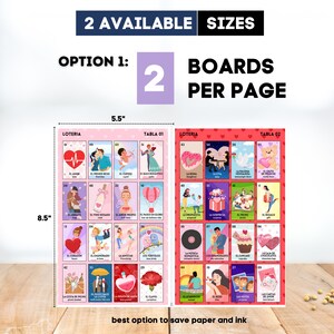 Valentine's Day Loteria, Saint Valentine Bingo, 40 Boards, Love Bingo ...