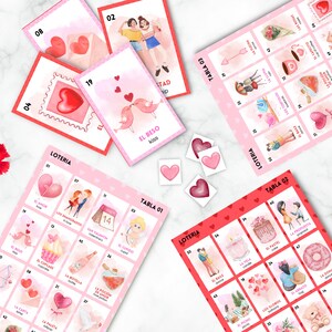 Valentine's Loteria Party Game Love Theme Mexican Loteria Amor Y ...