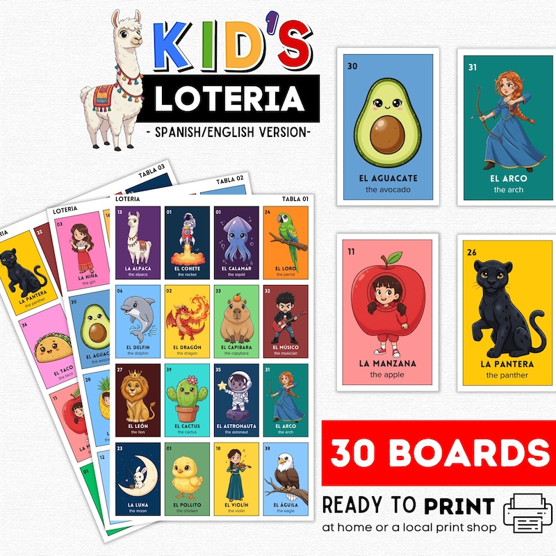 Loteria Boards 30 - Etsy